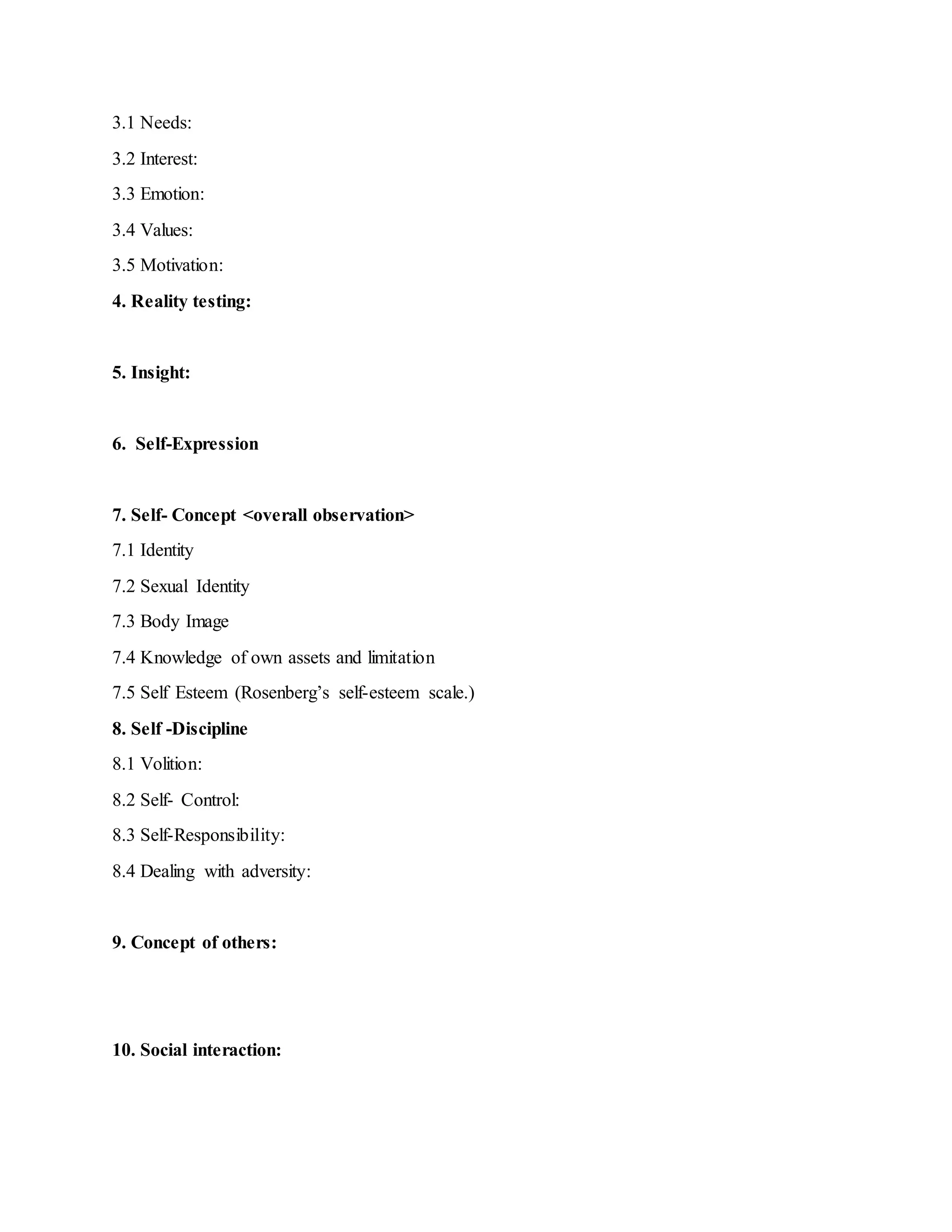 Occopational Therapy Ax-Psychosocial | DOCX | Physical Therapy | Wellness