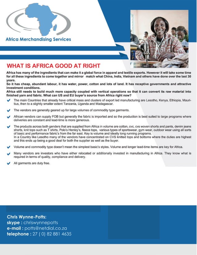 Africa, The Next Frontier article by C. Wynne-Potts | PDF