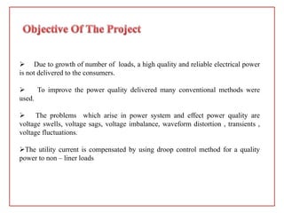 Power Quality Improvement in a Grid connected pv system | PPT