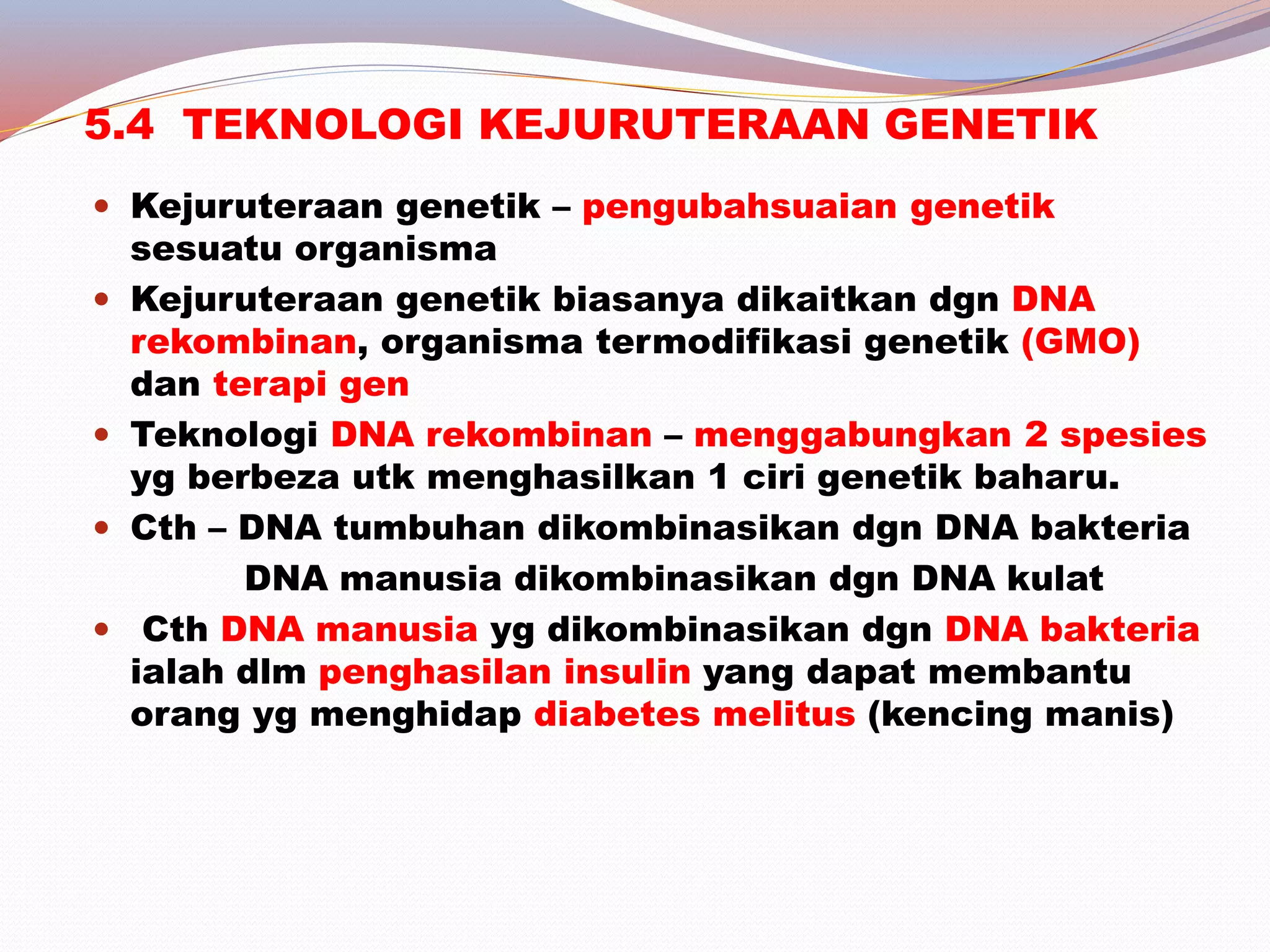 Bab 5 : Genetik (Sains KSSM Ting. 4) | PPTX