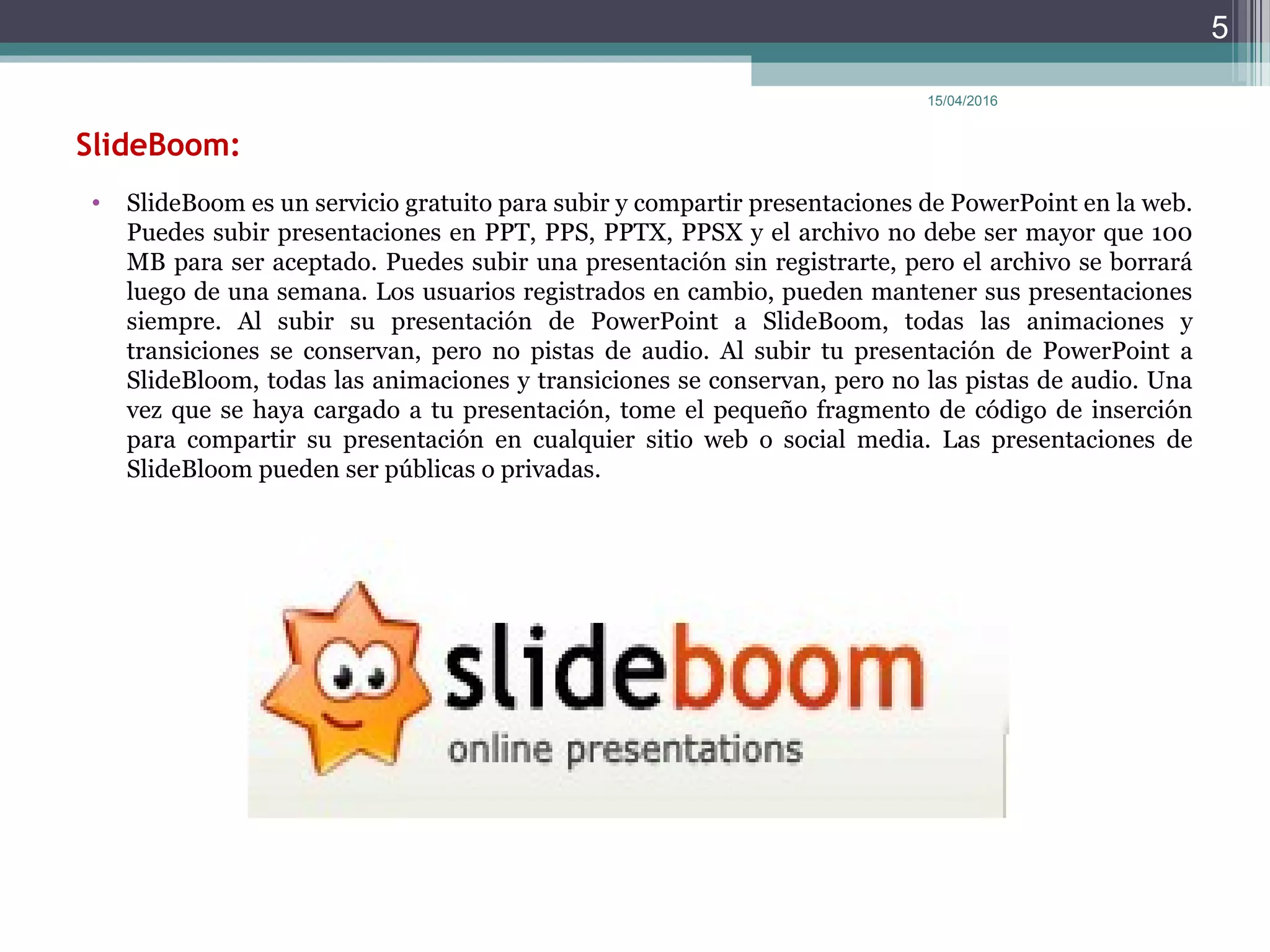 Herramientas para compartir documentos | PPT