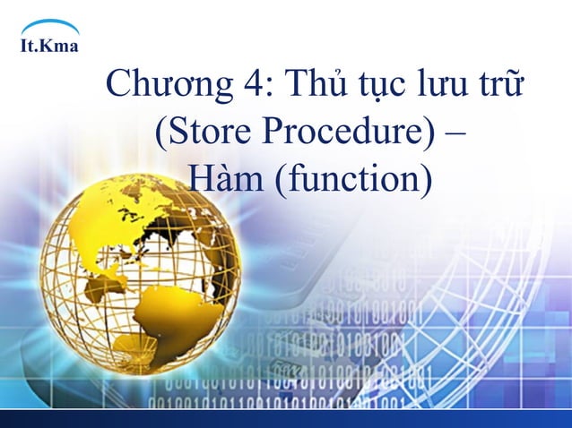 Slide Hệ Quản Trị Cơ sở dữ liệu - CHƯƠNG 4 | PPT