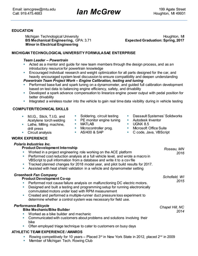 Ian_McGrew 2016 resume | PDF