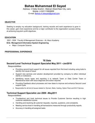 Bahaa Resume | PDF