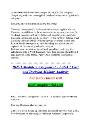 B6021 Education Specialist / snaptutorial.com