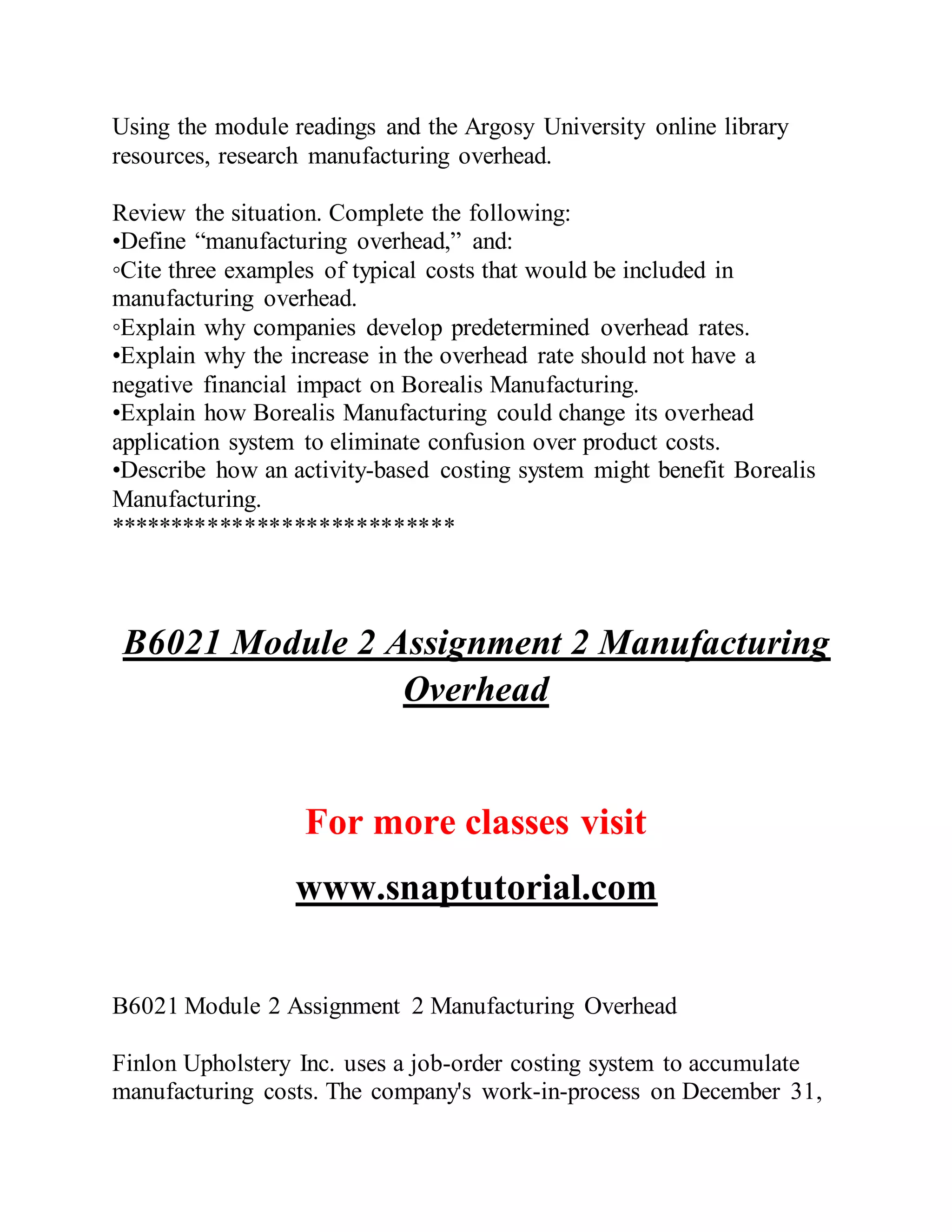 B6021 Education Redefined / snaptutorial.com