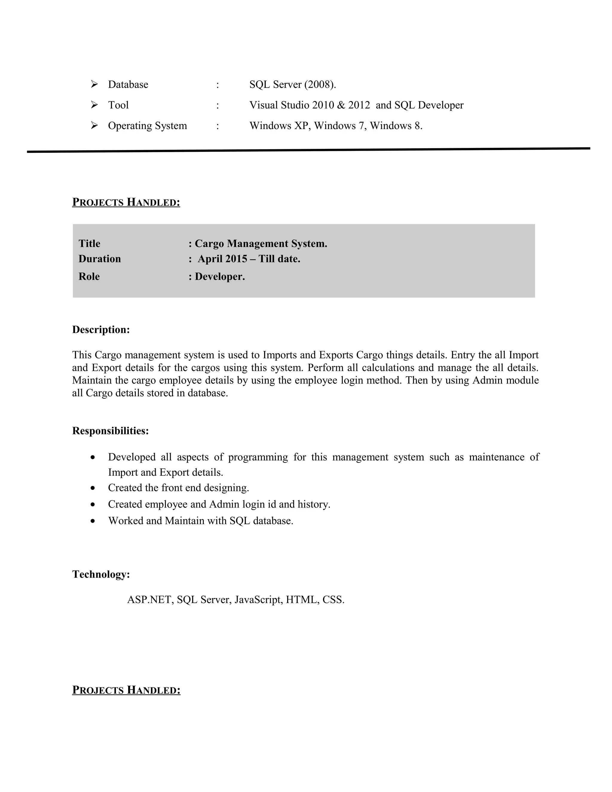 Guru..1year exp Resume | PDF
