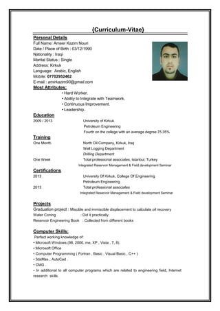Personal Details | PDF