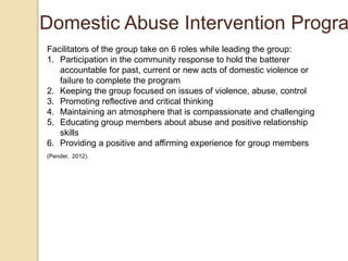 Working with an Involuntary Domestic Violence Group Final | PPTX
