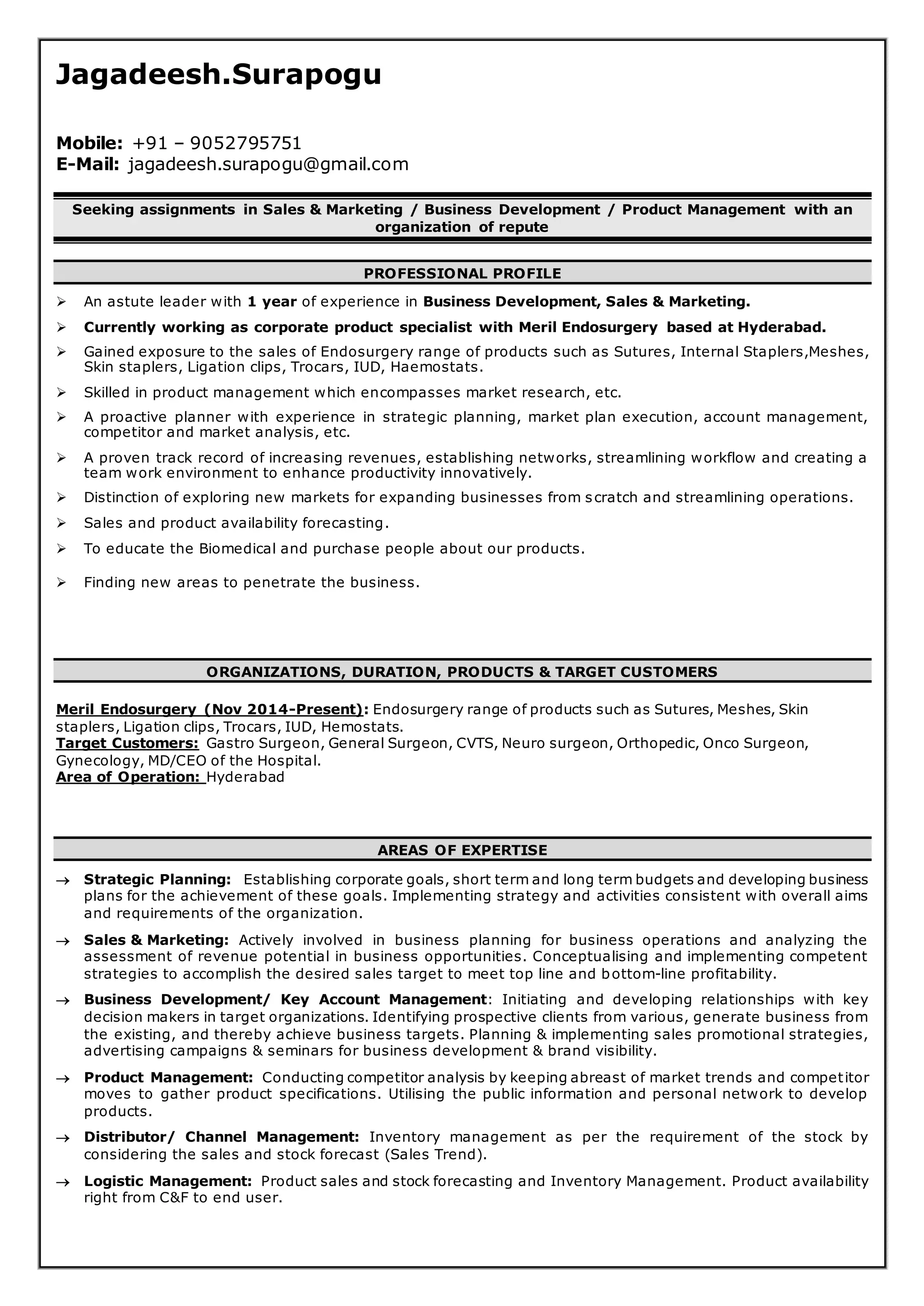 JAGADEESH.S RESUME | DOCX