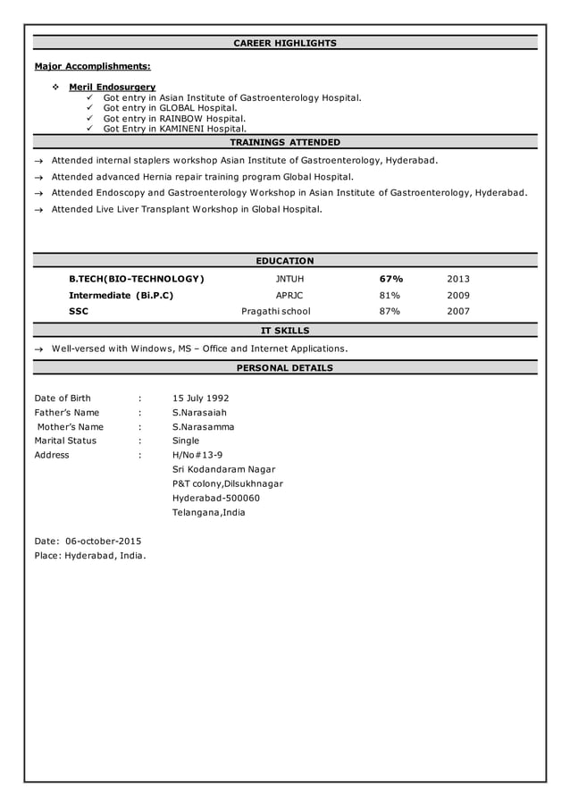 JAGADEESH.S RESUME | PDF