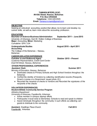 Tamara_Resume | DOCX | Sports
