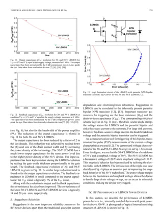 LDMOS technology for RF power amplifiers | PDF