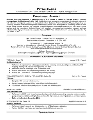Resume 2016 Real Estate | PDF