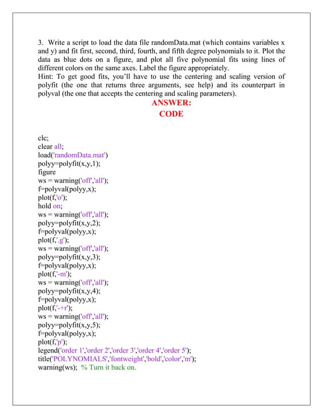 B61301007 matlab documentation | DOCX