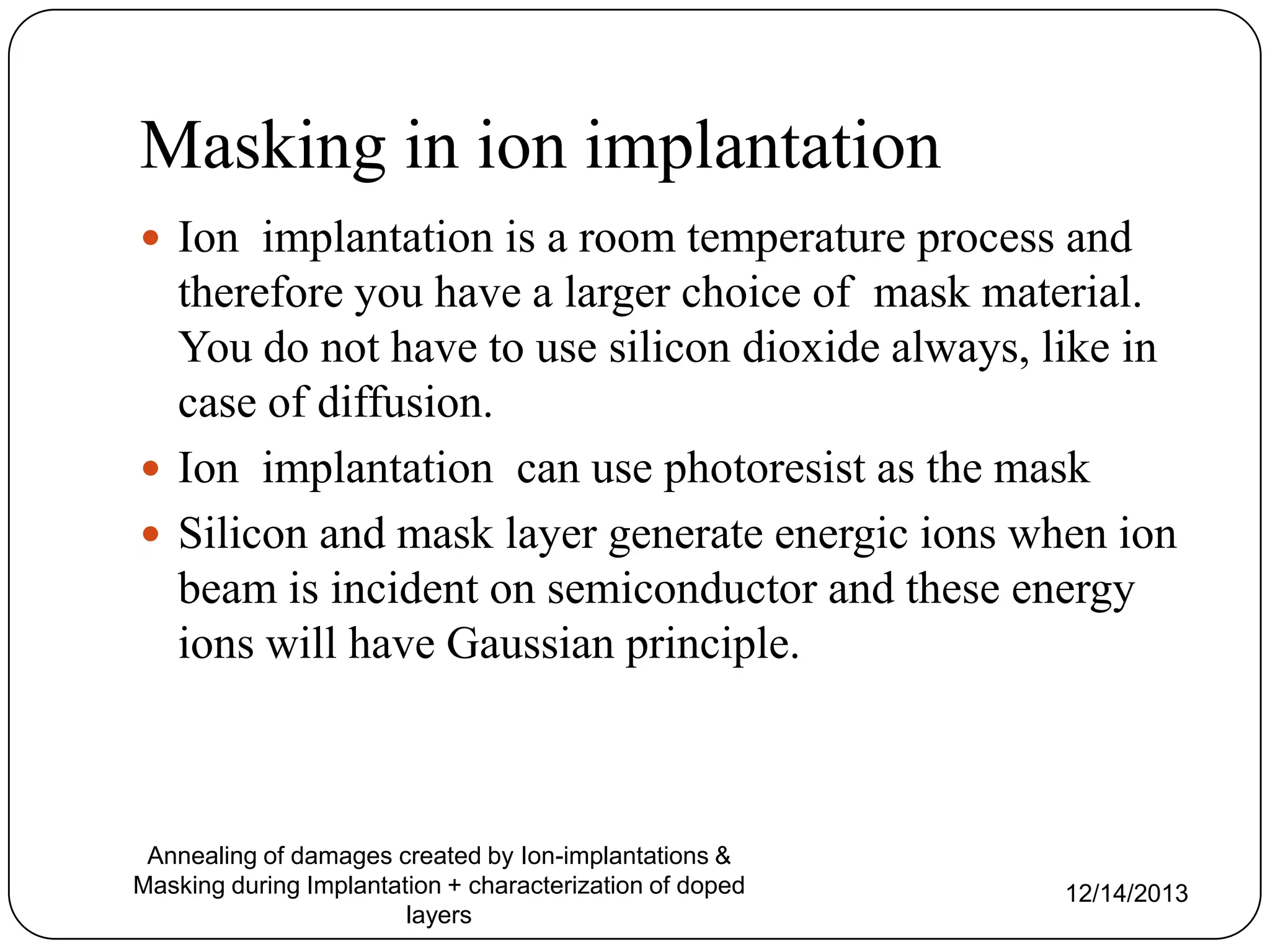 vlsi annealing and masking | PPTX