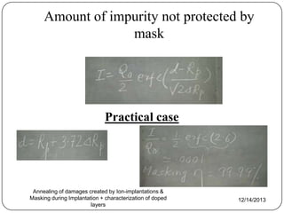 vlsi annealing and masking | PPTX