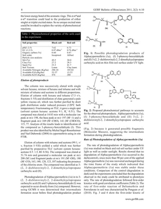 Photolysis of alphacypermethrin as thin film | PDF | Chemistry | Science