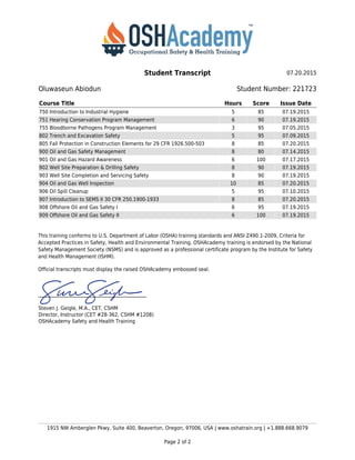 OSHA_transcript_2015 | PDF