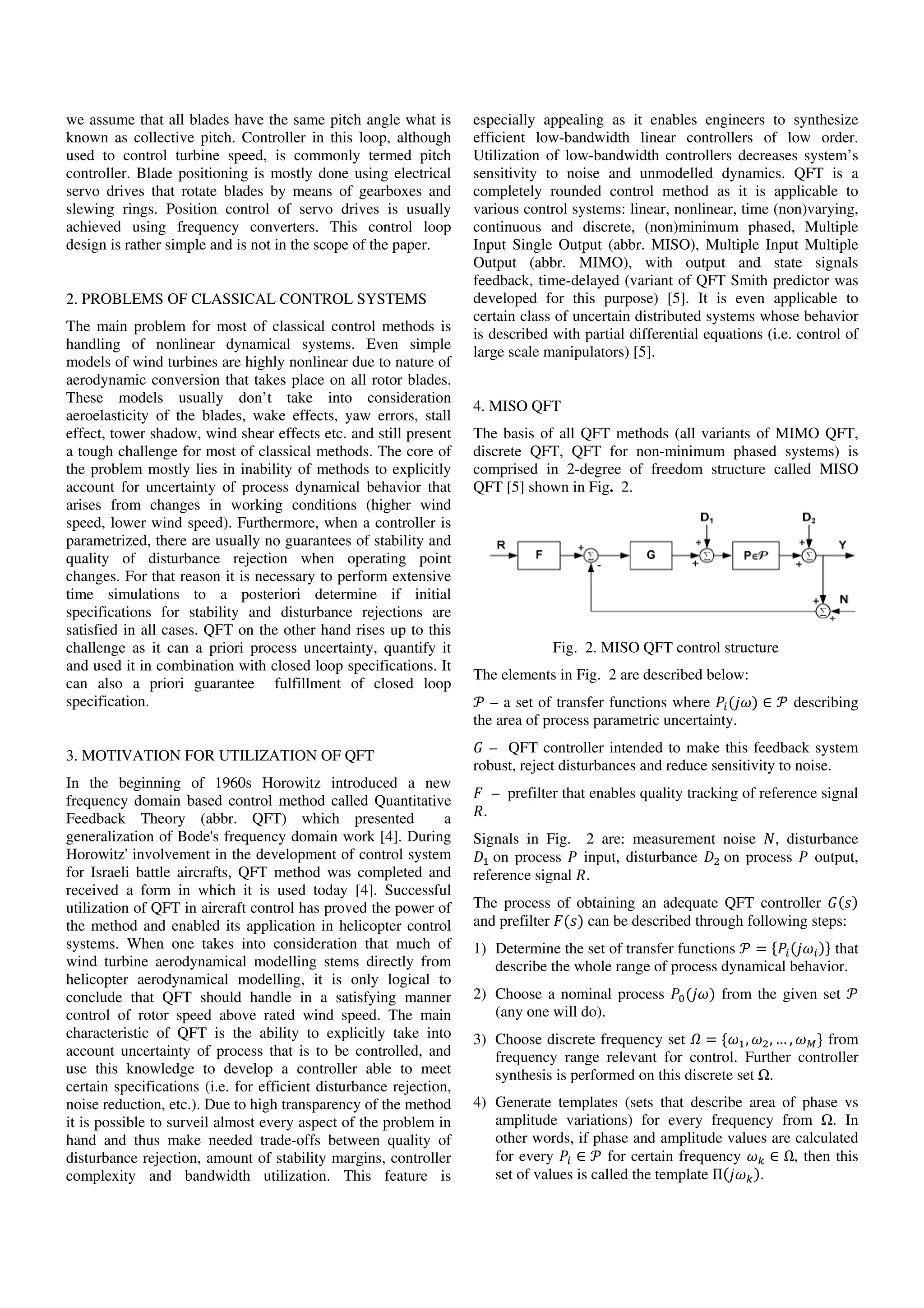 Application of Quantitative Feedback Theory for Wind Turbine Controller ...