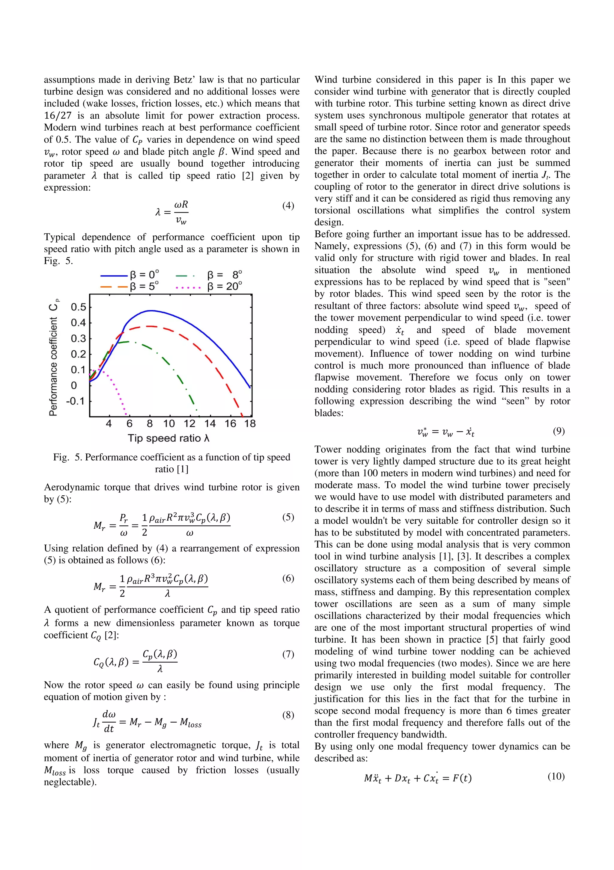 Application of Quantitative Feedback Theory for Wind Turbine Controller Design | PDF