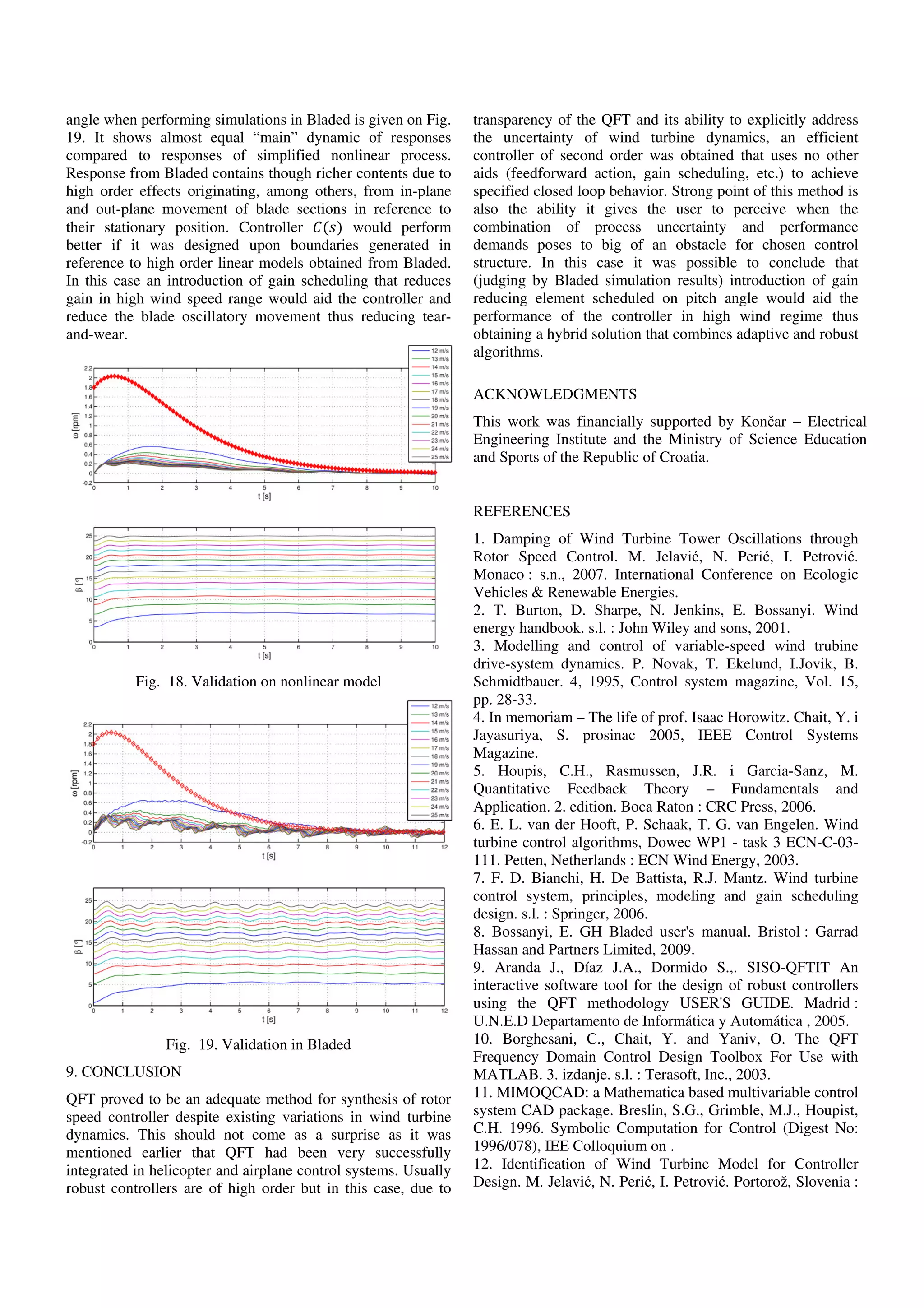 Application of Quantitative Feedback Theory for Wind Turbine Controller ...
