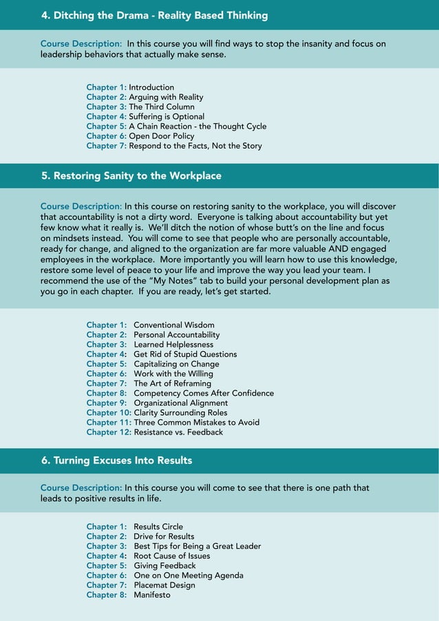 Reality-Based Leadership Outline | PDF