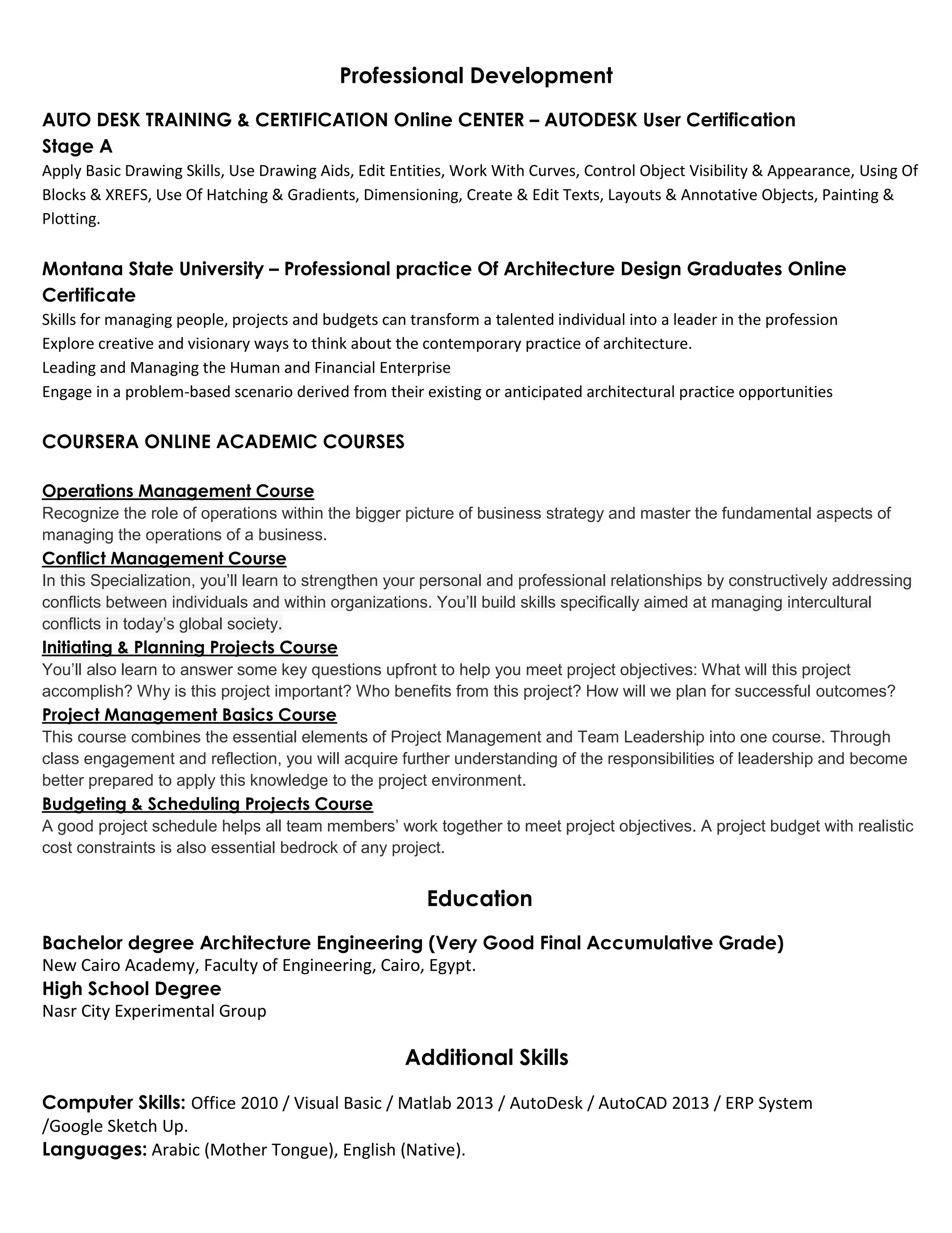 Safa Ahmed Abou El Abbas Resume | PDF