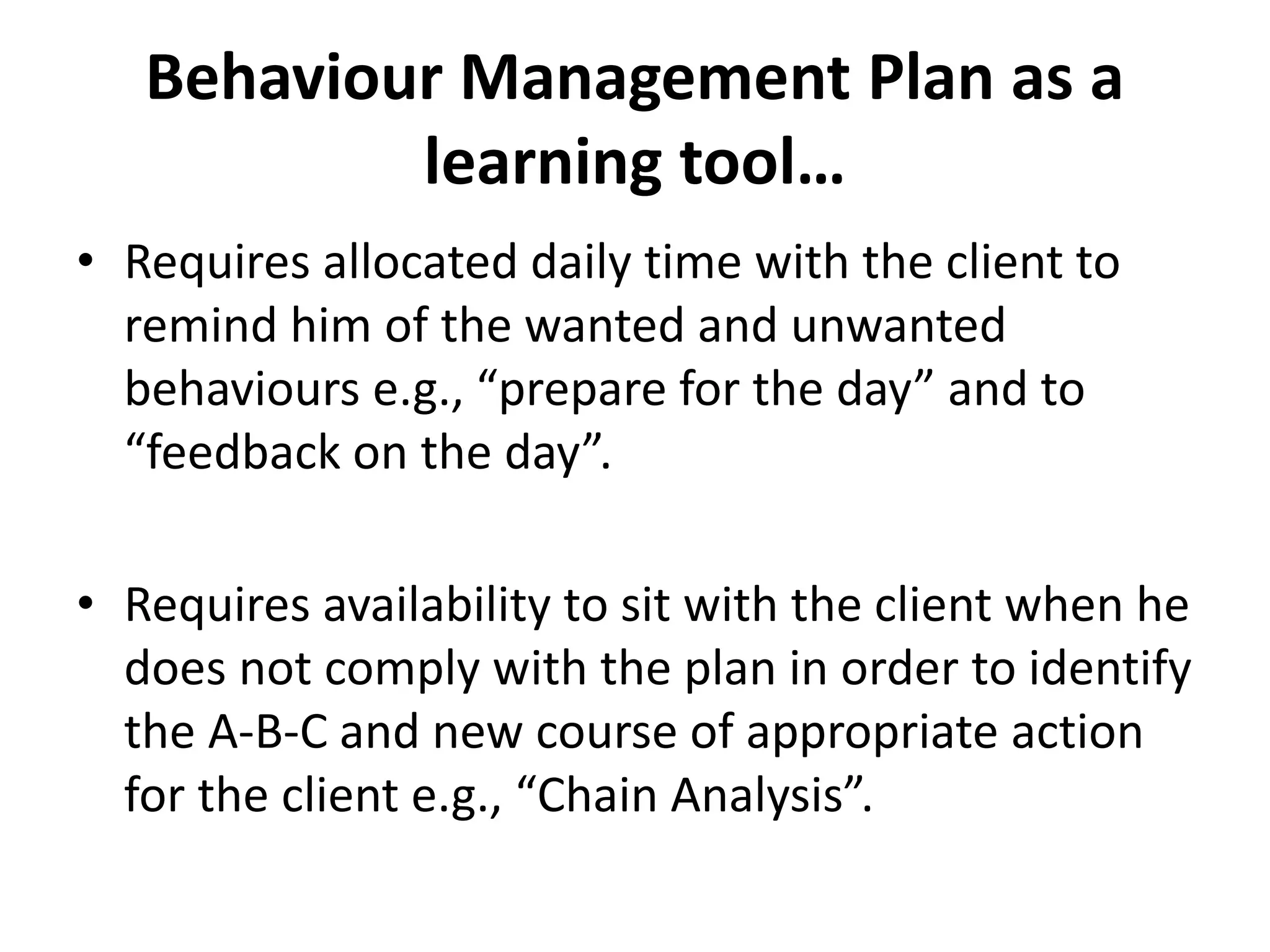 Behaviour Management Plan as a learning tool_simplifiedb | PPTX ...