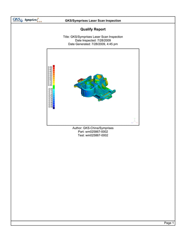 Laser Scanning Inspection Report-Reference | PDF
