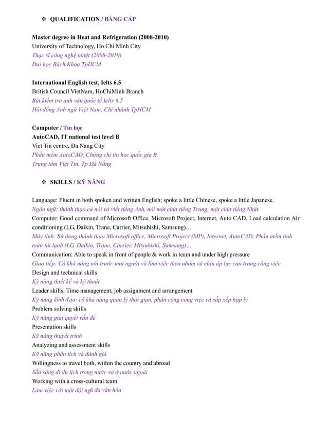 BUI QUOC KHOA - CURRICULUM VITAE - 3 | PDF