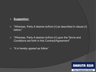 AA_General Practical Contract Guideline | PPT | Free Download