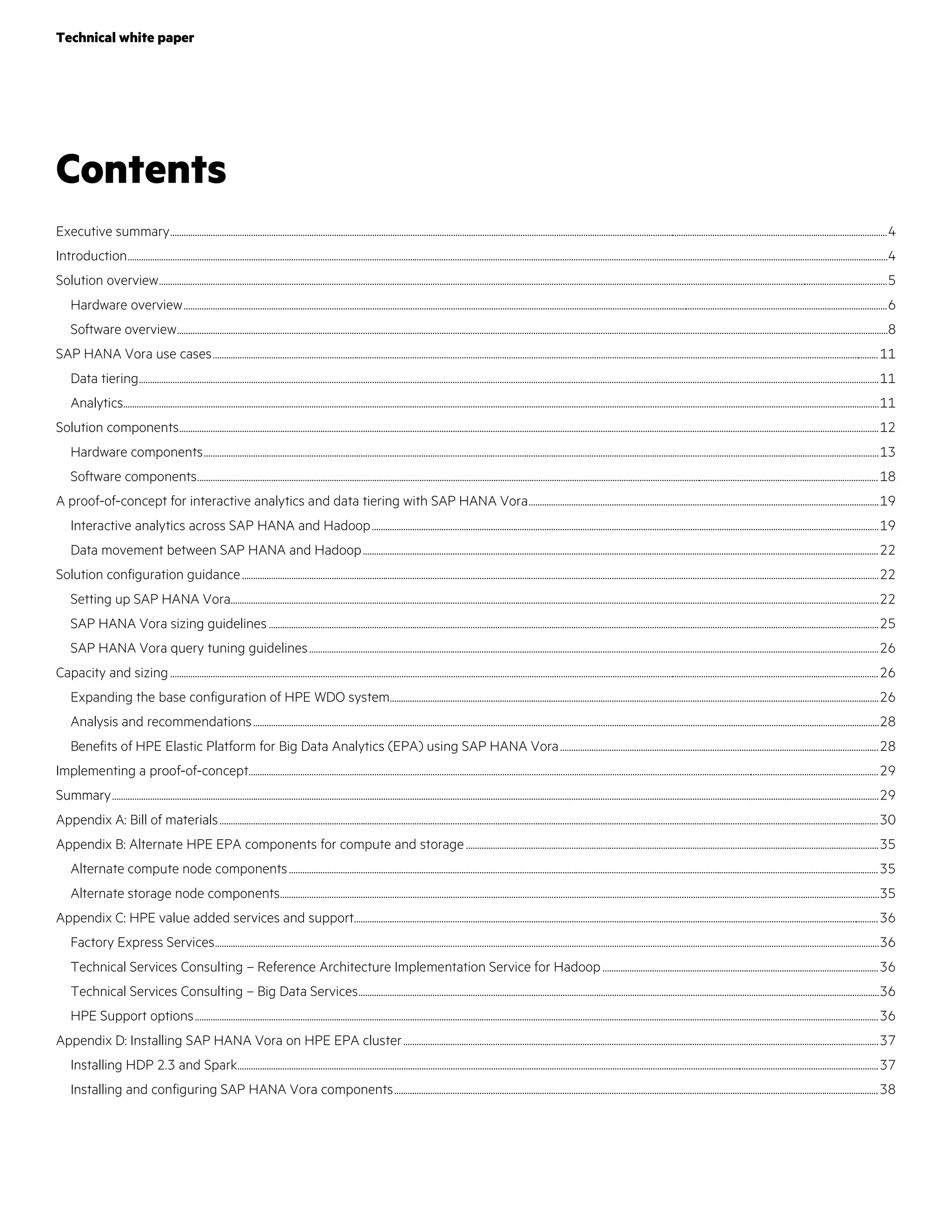 HPE Reference Architecture for SAP HANA Vora with Spark and Hadoop-4AA6-7739ENW | PDF | Computer ...