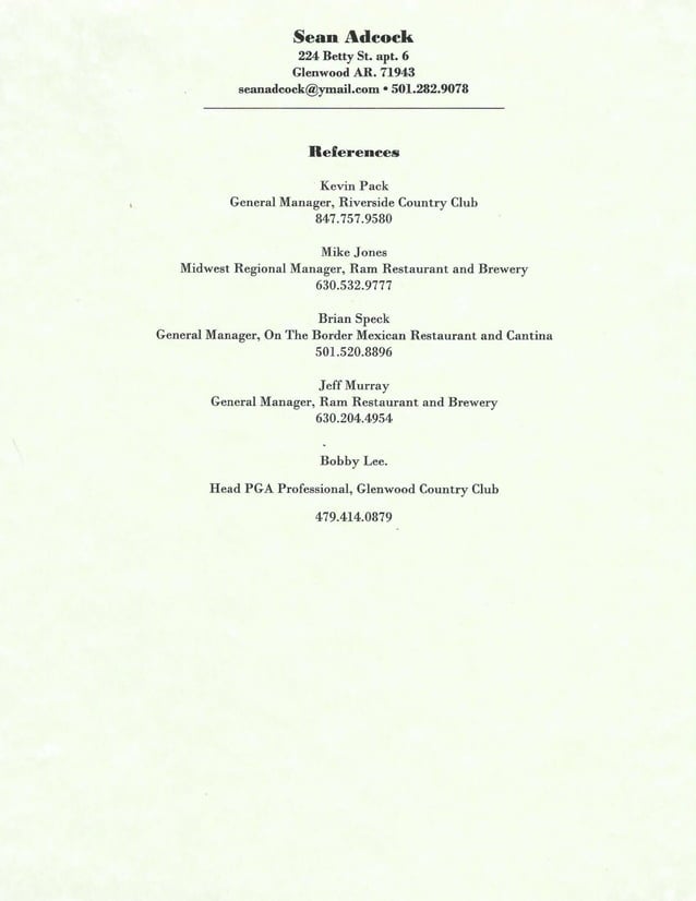 Sean Resume pg4 | PDF