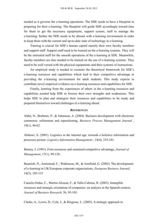 The Competitive Advantage of e-Learning | PDF