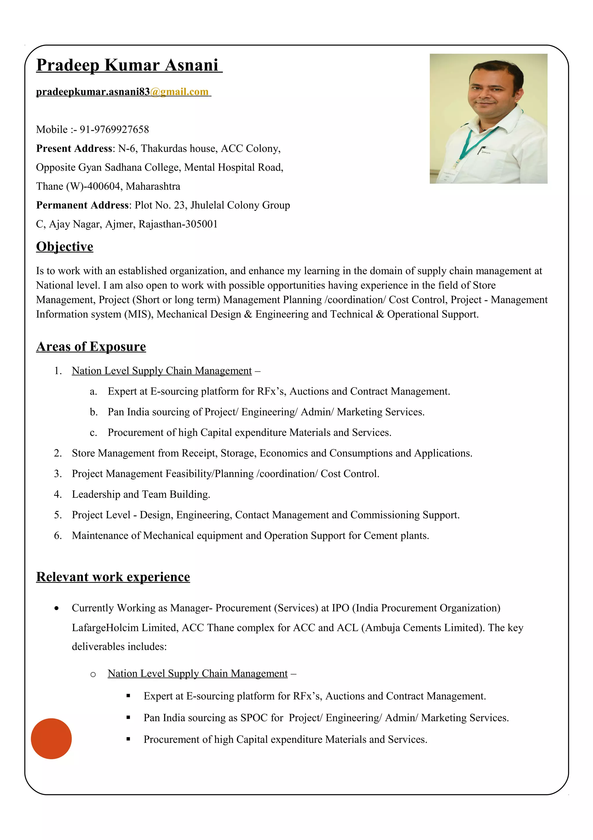 CV_Pradeep Asnani | DOC