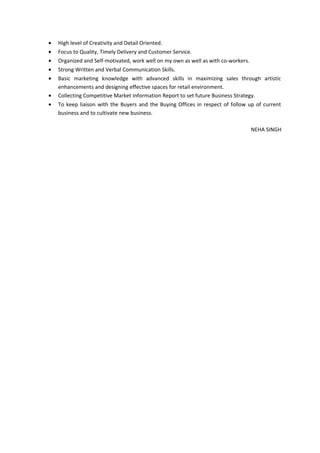 Neha Singh Resume | DOC