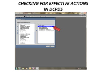 CHECKING ACTIONS IN DCPDS | PDF