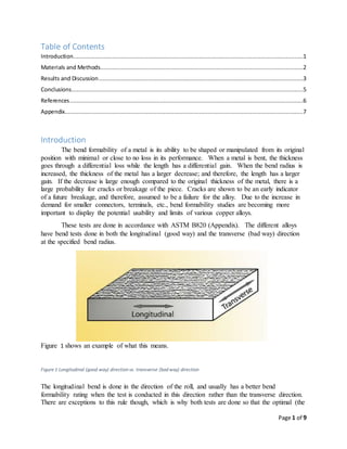 PMX Bend Formability Study | DOCX