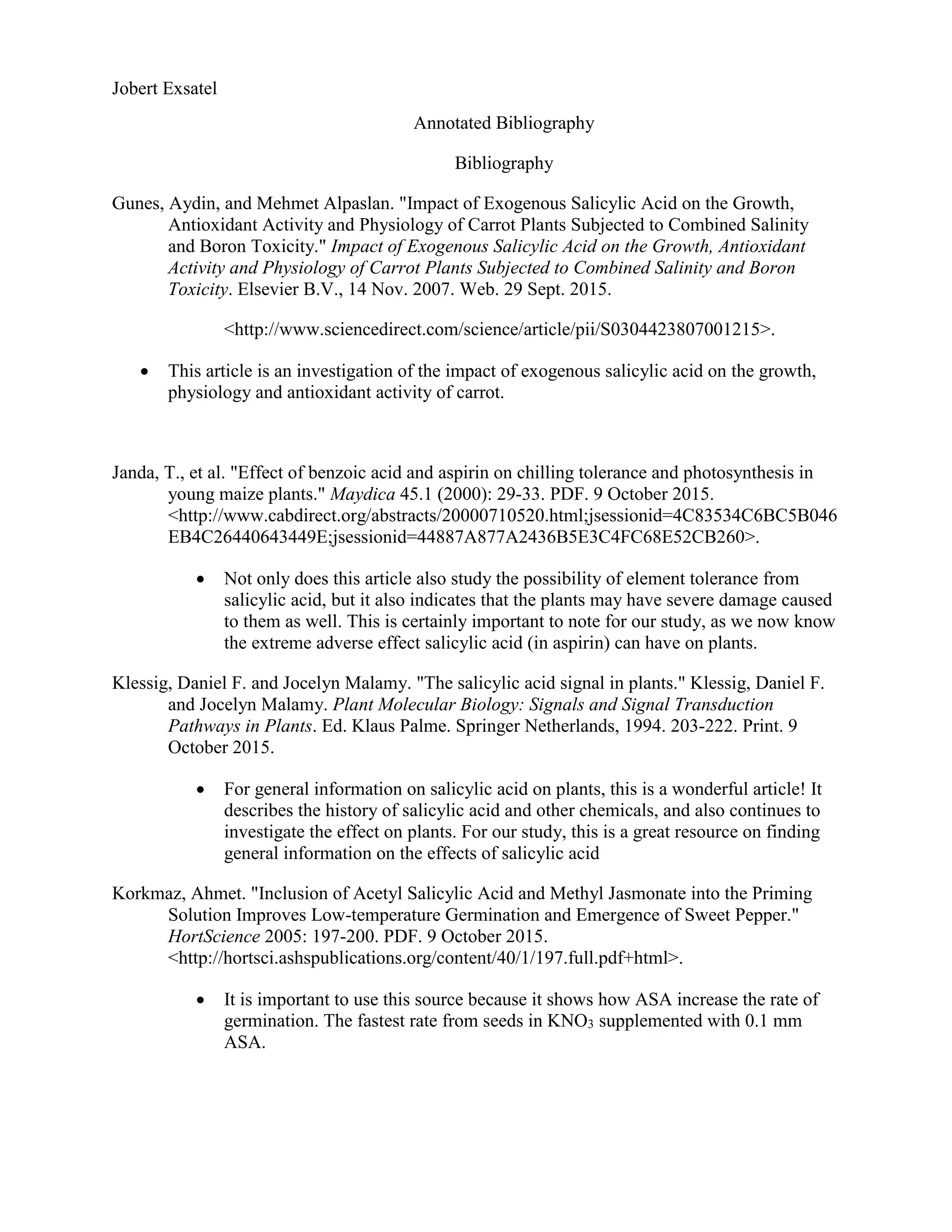 Botany Project | PDF