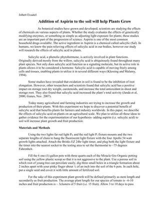 Botany Project | PDF