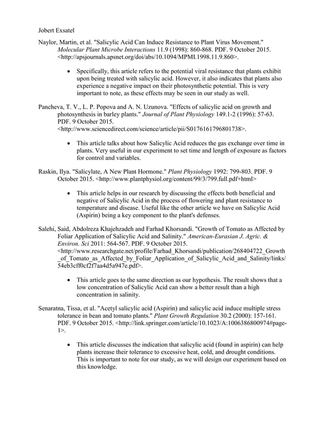 Botany Project | PDF