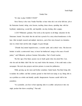 Natalie Pate Profile