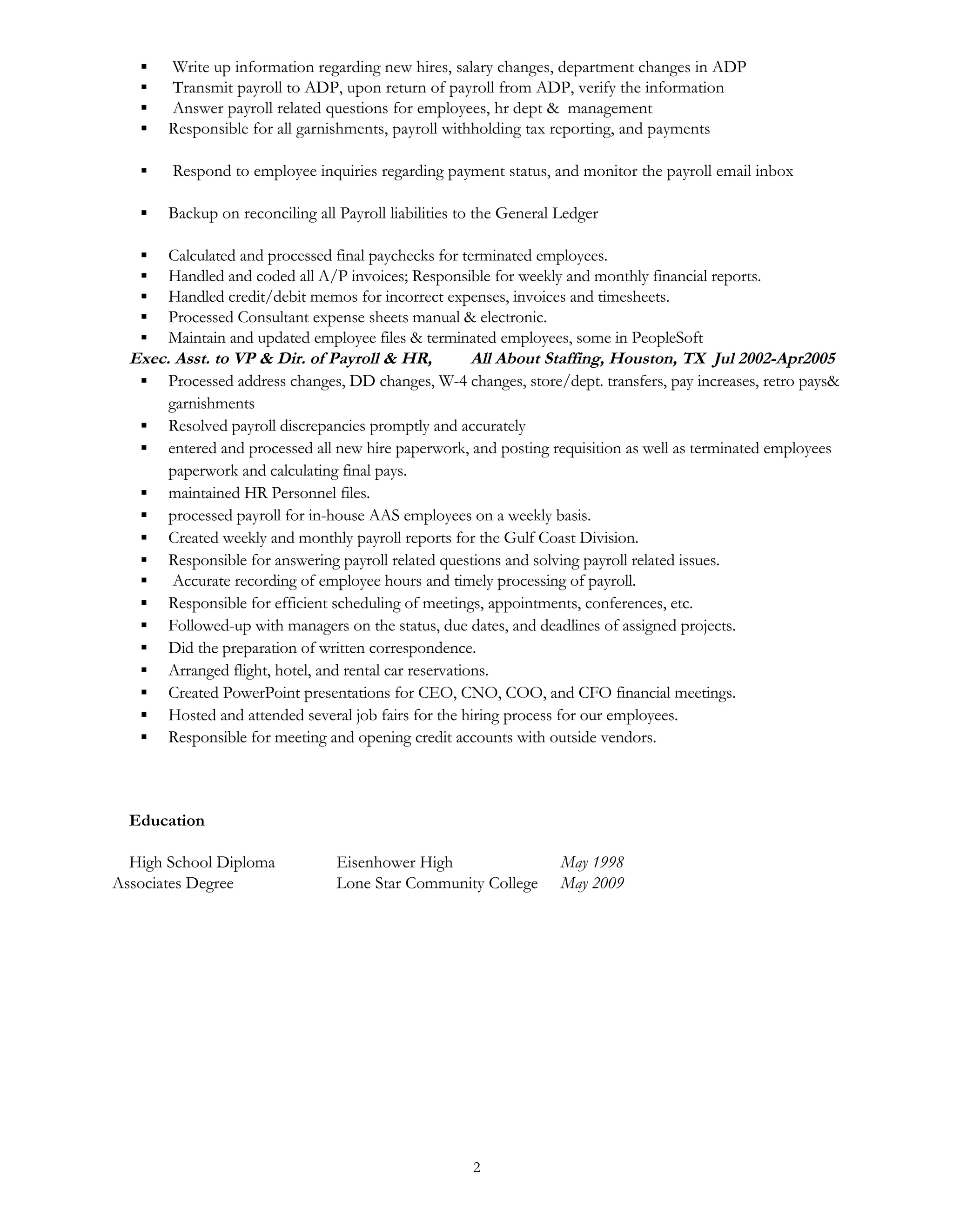 GenitaM Resume | DOC