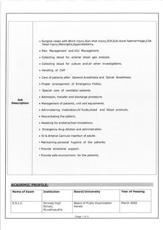 NOEL CV | PDF