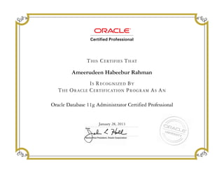 oracle 11g OCP | PPT
