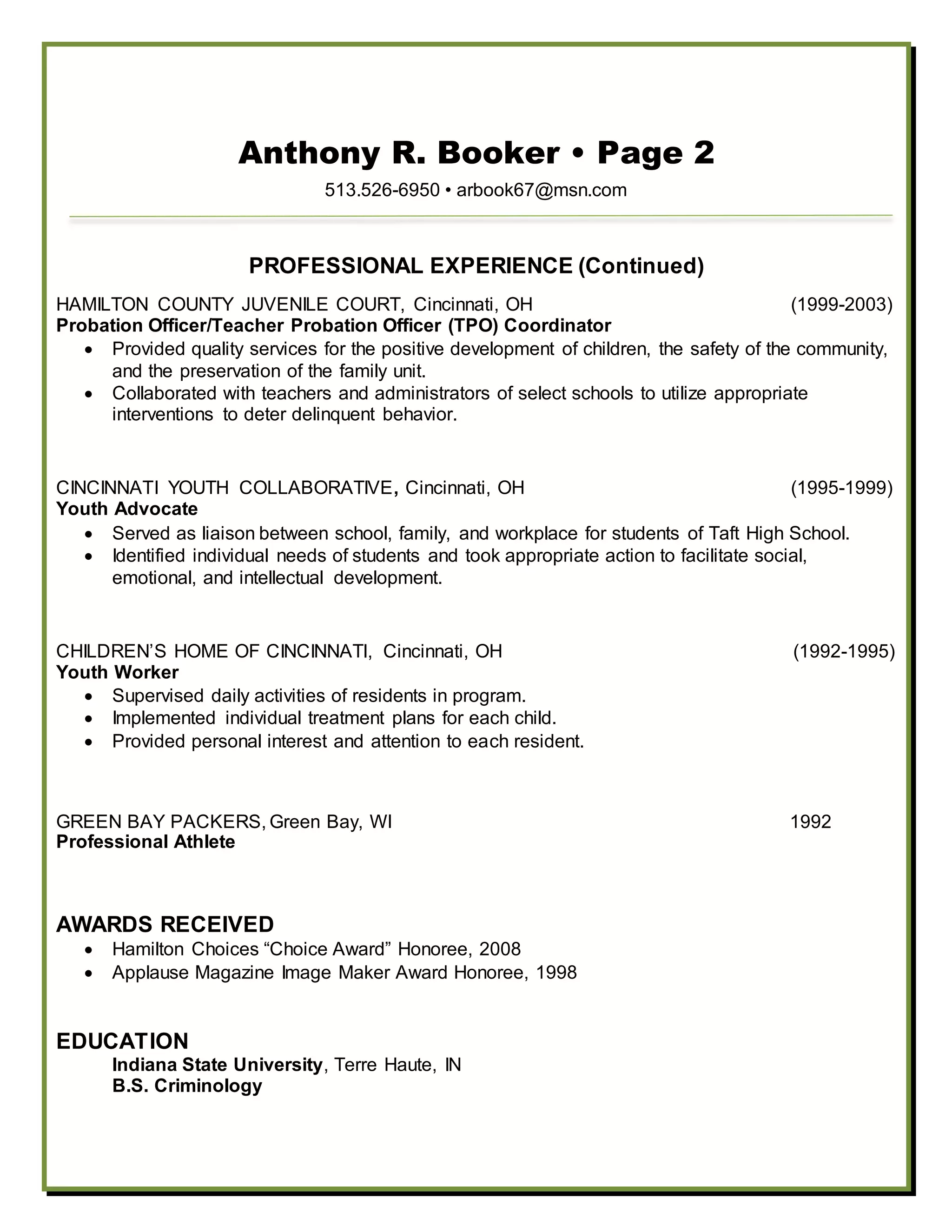 Ant's Resume 2 | PDF