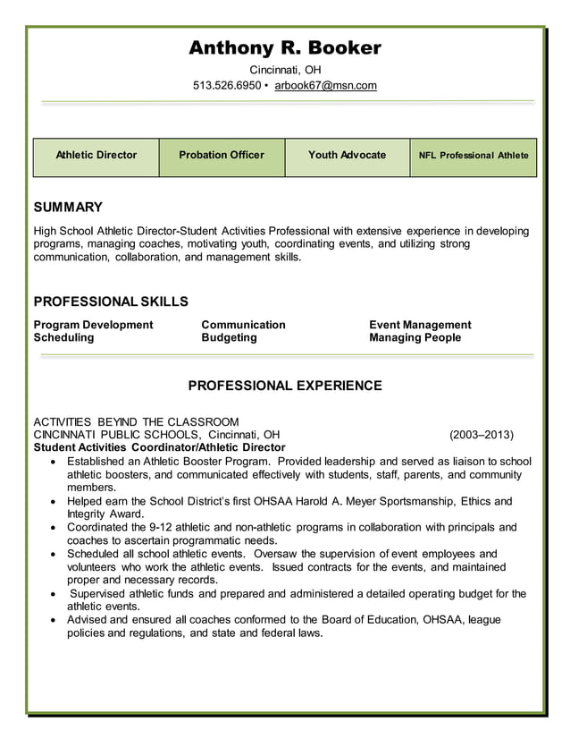 Ant's Resume 2 | DOCX