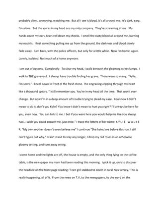Short Story (creative writing grade 12) | ODT