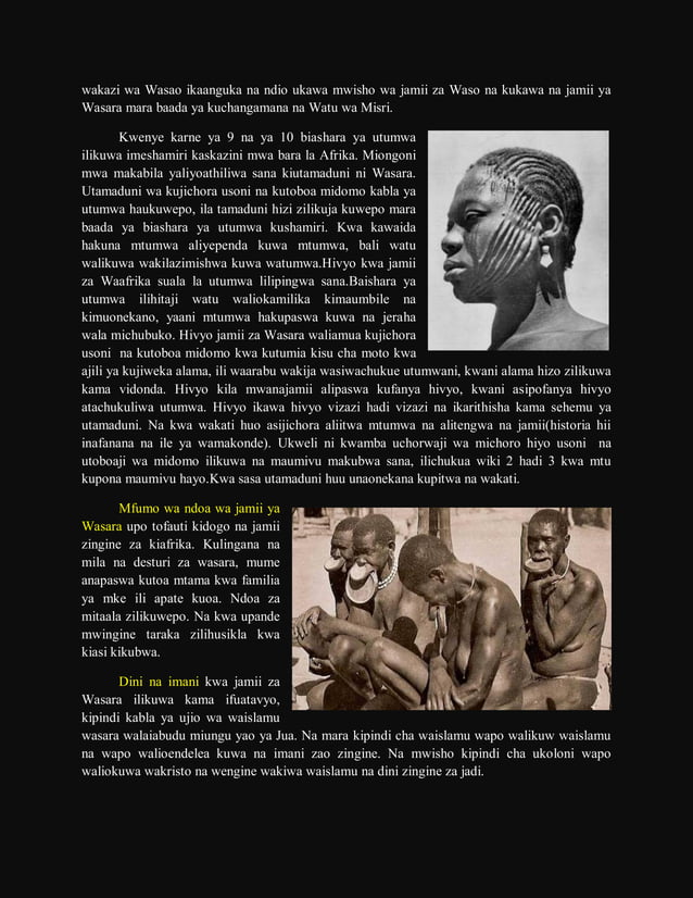 HISTORIA YA AFRIKA | PDF